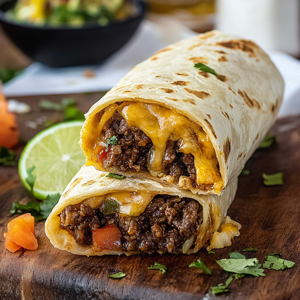 Beef and Cheese Burrito