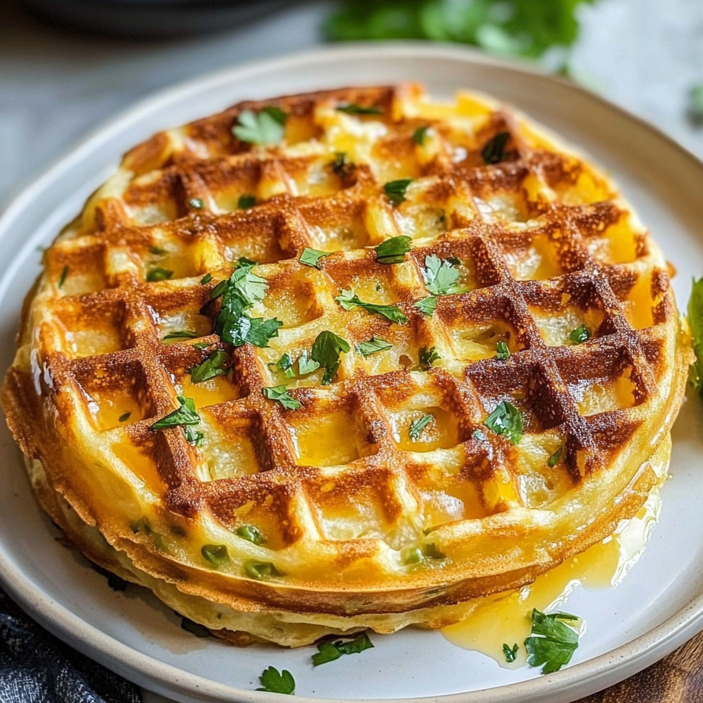 Savory Hashbrown Chaffles