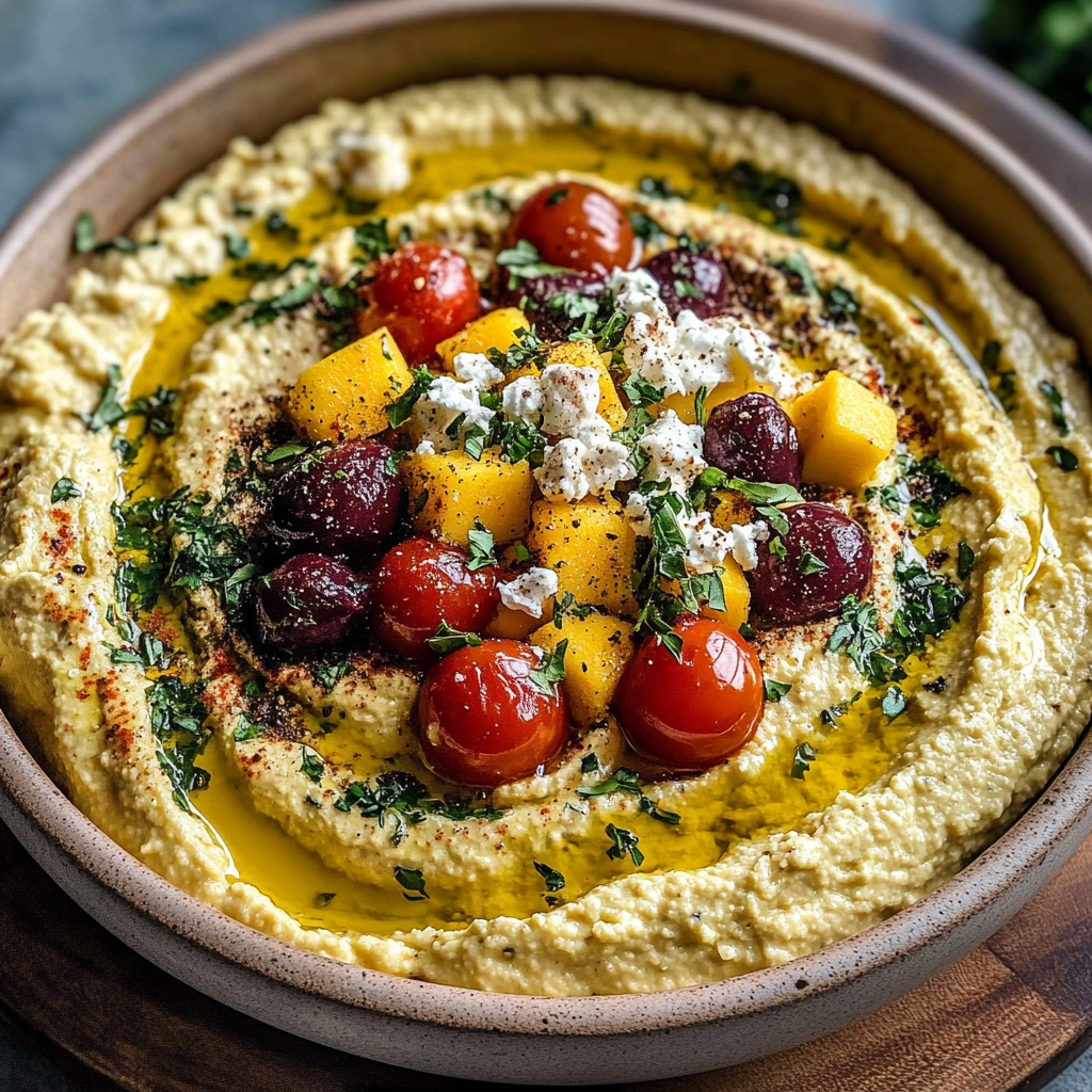 Greek Style Loaded Hummus Mango