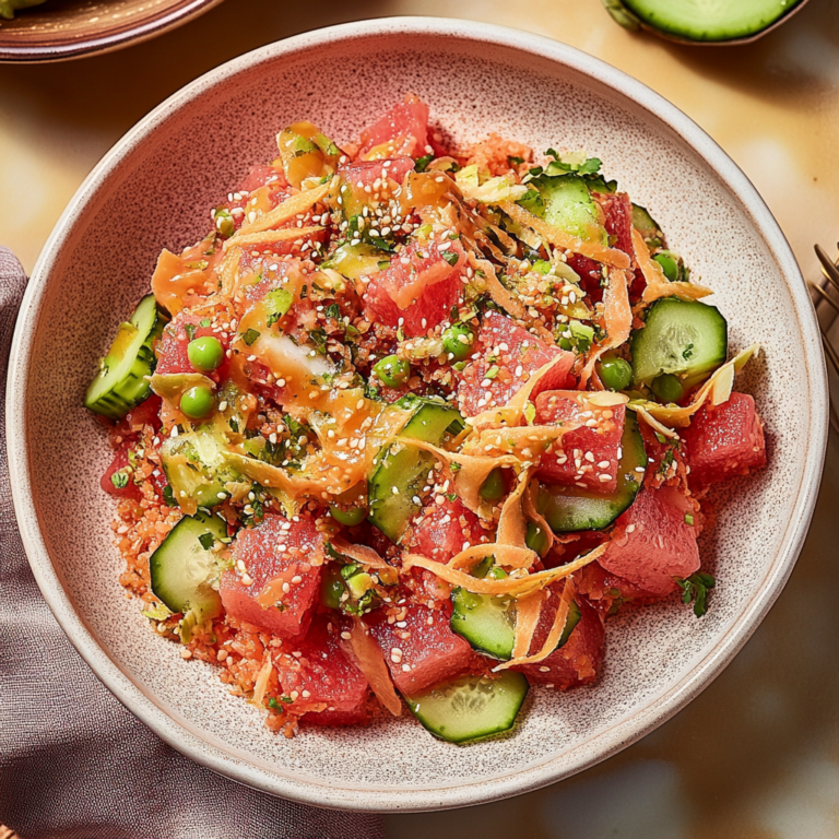 Crispy Rice Watermelon Poke